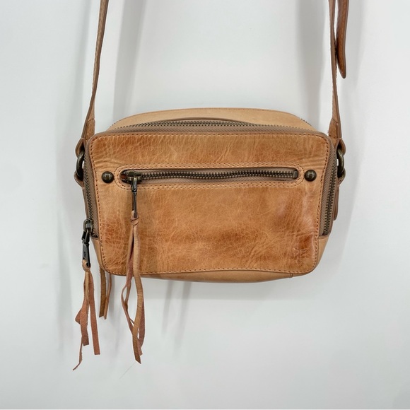 Frye | Bags | Frye Leather Camera Bag Tan Leather Crossbody | Poshmark